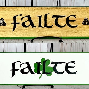 Failte Hand Painted Irish Signs - Choice of Designs - 16 X 4 Inches - Etsy