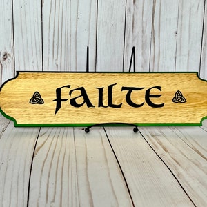 Failte Hand Painted Irish Signs - Choice of Designs - 16 X 4 Inches - Etsy