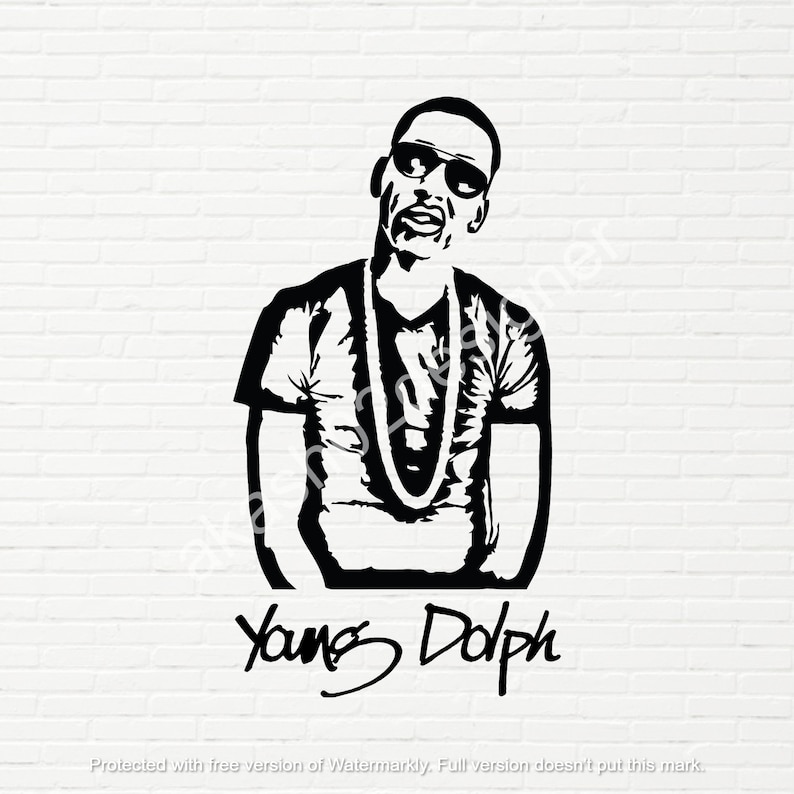 Young Dolph SVG PNG Vector Digital File Download. American Rapper Young ...