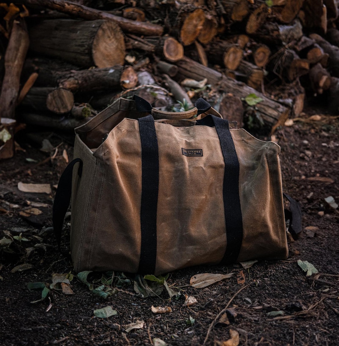 Deluxe Firewood Bag | Reinforced Wood Carrier - Readywares - Etsy