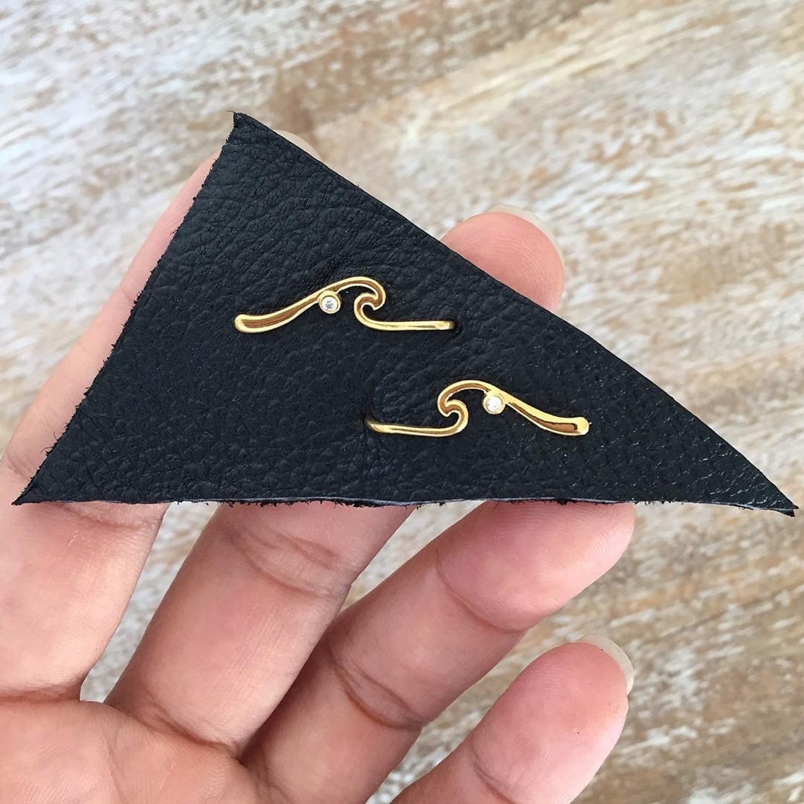 WAVE EARRINGS: wave ear-climber wave jewelry minimalist | Etsy