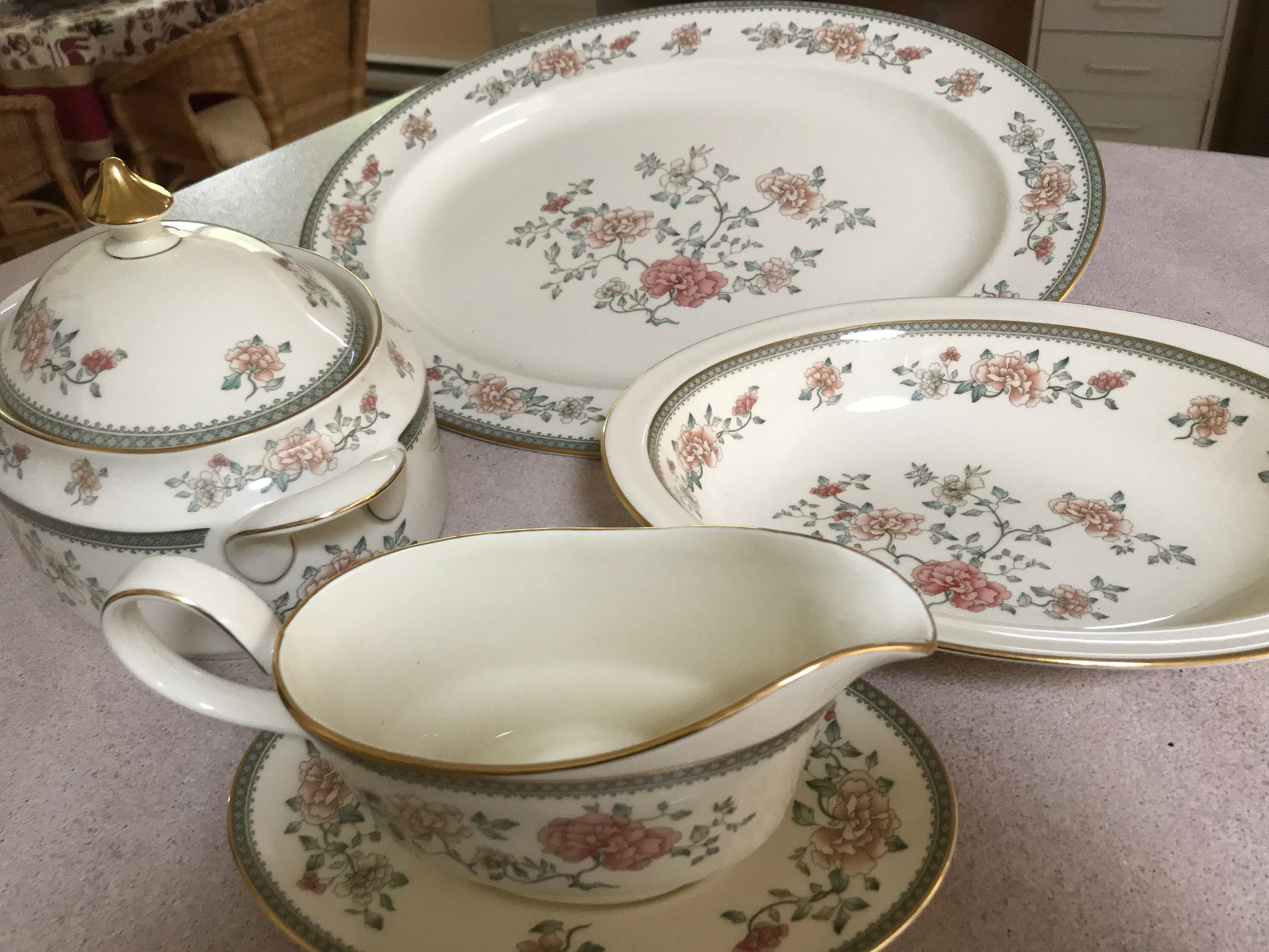 Minton Jasmine Pattern Complete Set - Etsy