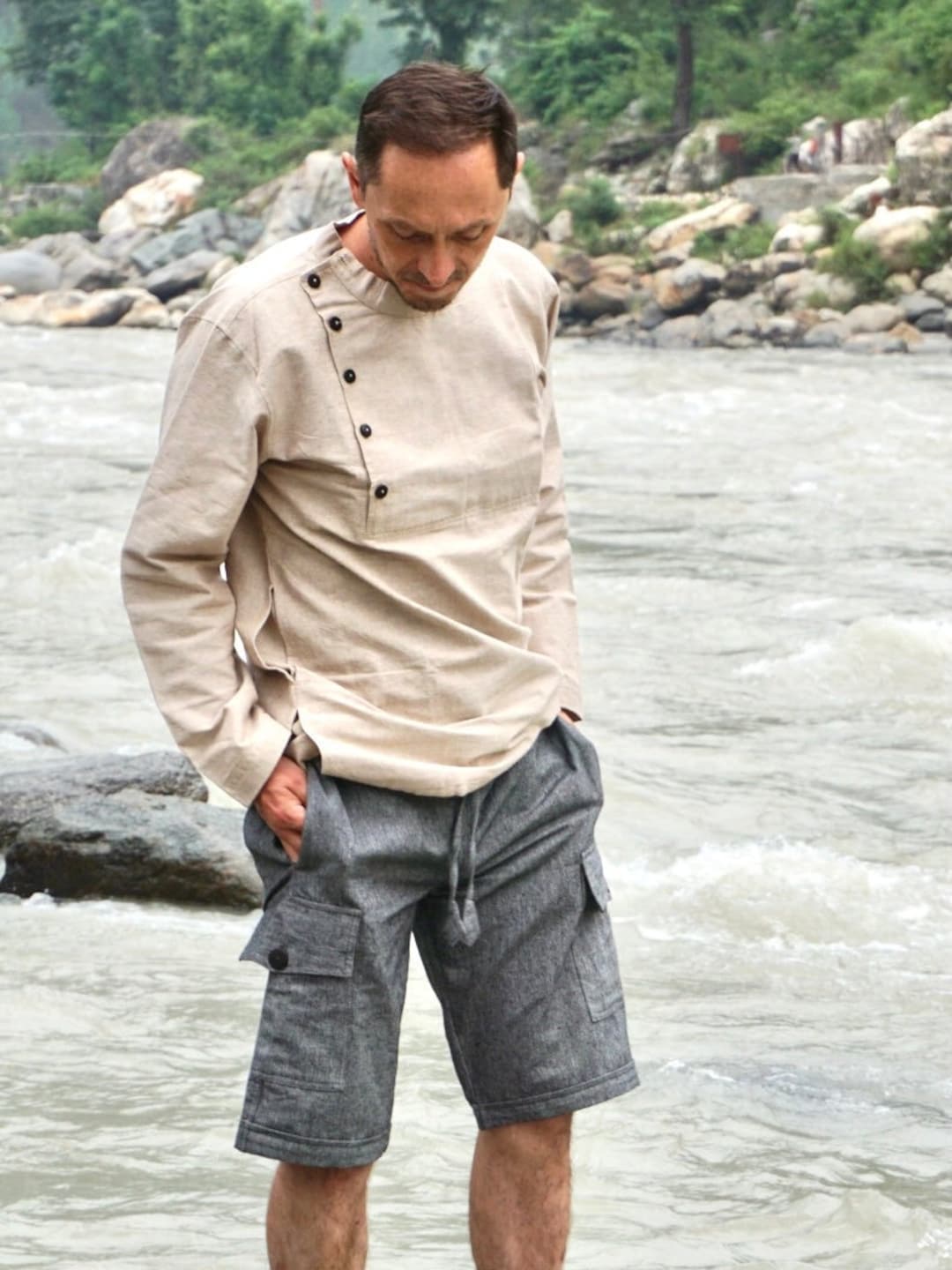 Hemp Cargo Shorts | 100% Hemp Clothing | Hemp Bottoms Multi Pocket ...