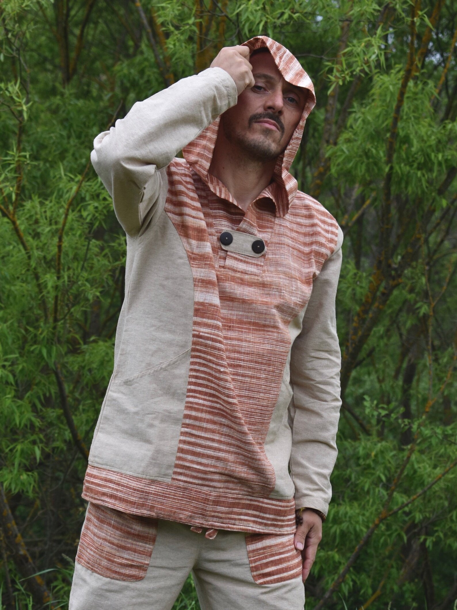 Hemp Hoodie With Pants 100% Hemp Costume Hemp Suit Baja | Etsy