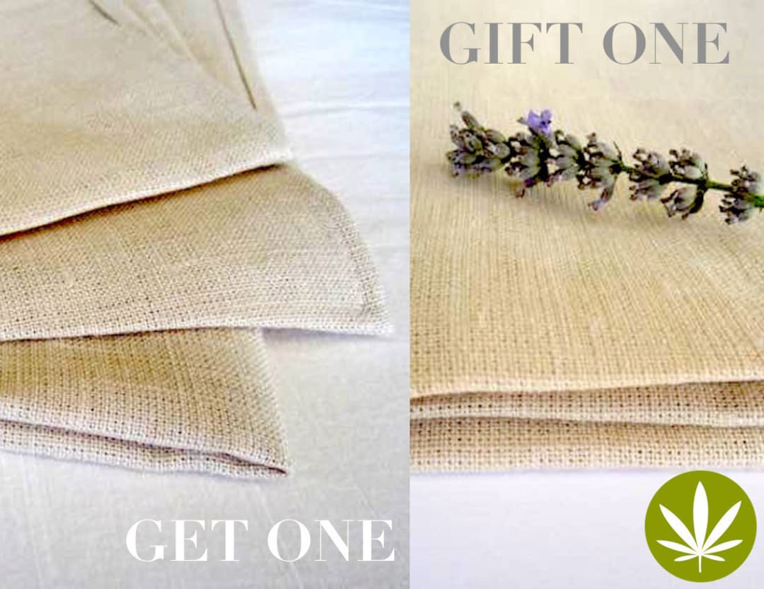 2 Sets Hemp Towels 6 Handwoven 100% Natural Hypoallergenic Bath Towel ...