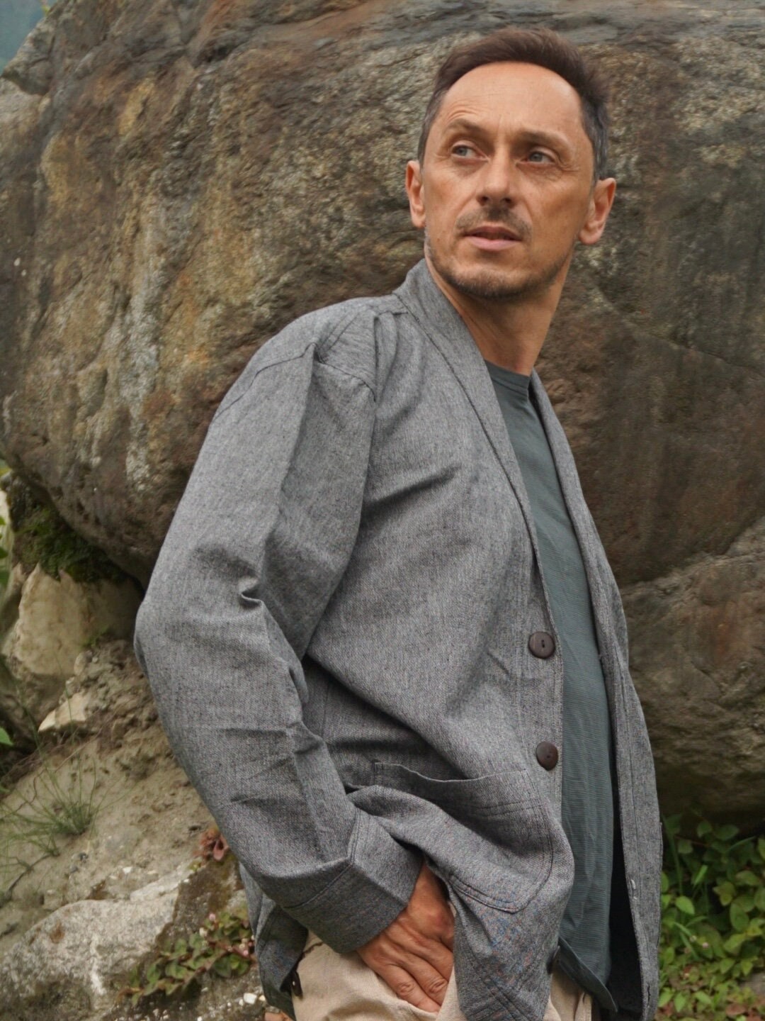 Hemp Cardigan | 100% Hemp Sweater Jacket | Hemp Mens | Hemp Clothing ...