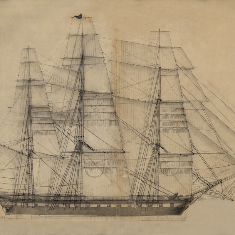 Uss Constitution Print - Etsy