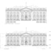 The White House Blueprint Drawing Executive Mansion Blueprint, White ...