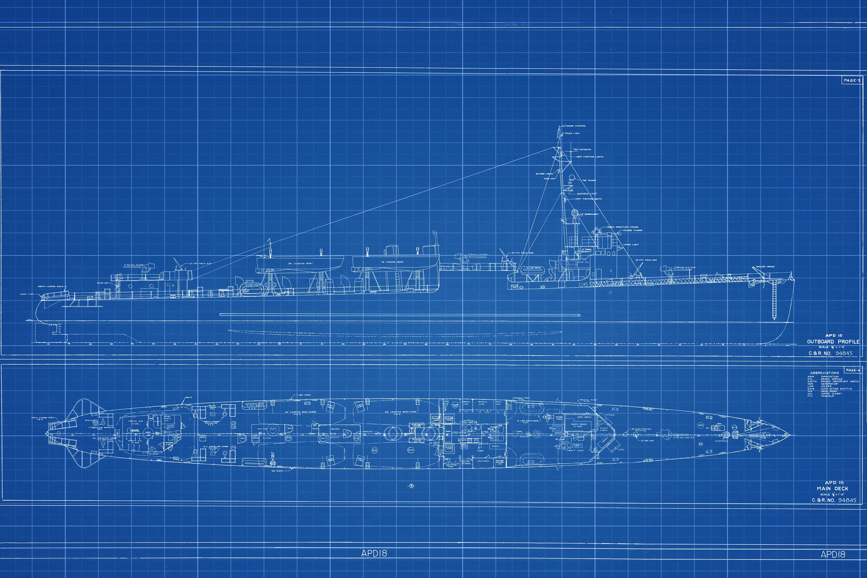 USS Kane Blueprint – DD235 Navy Ship Drawing Poster - Etsy