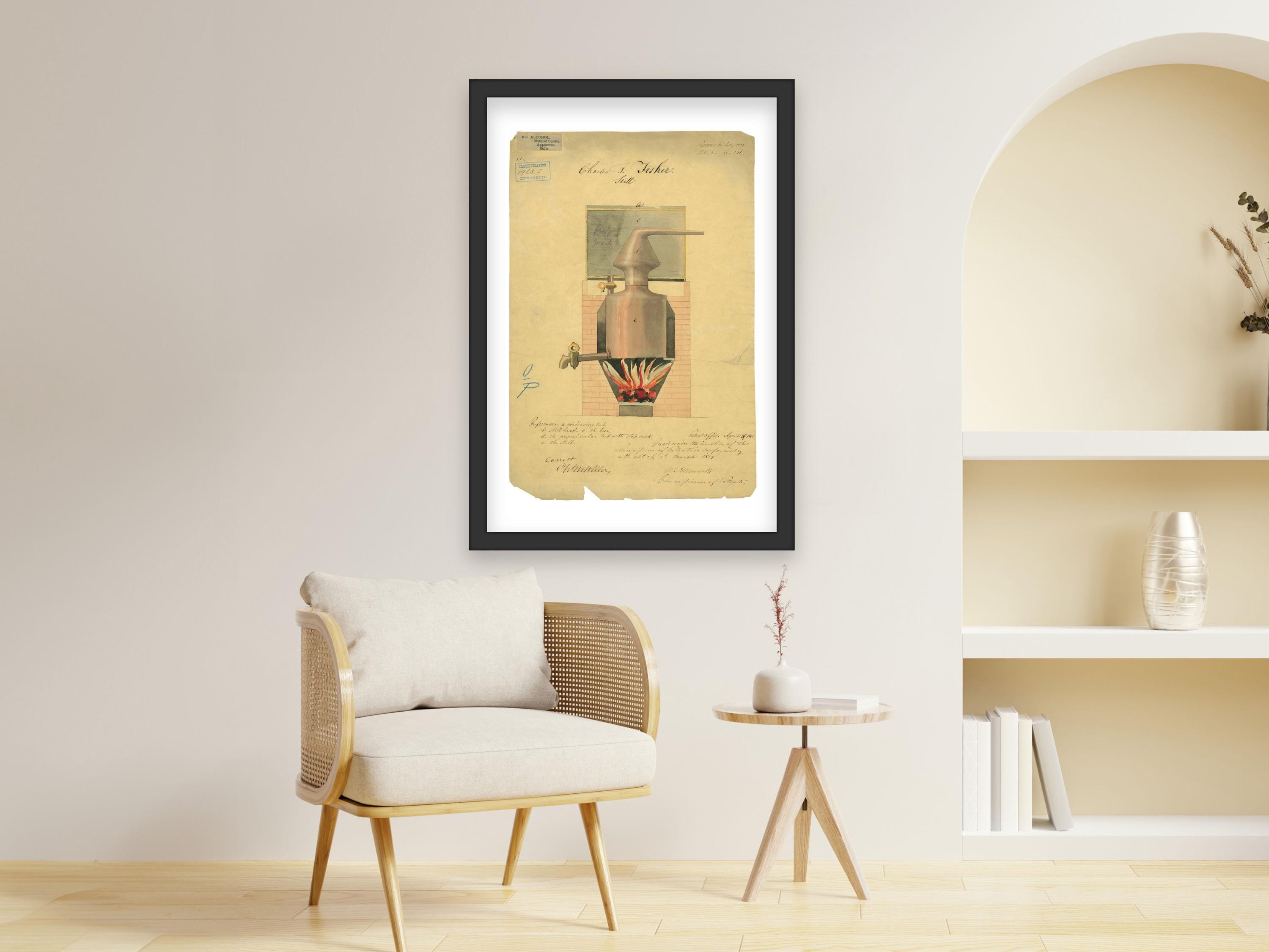 Still Patent Print 1815 - Vintage Distilling Equipment Art, Antique ...