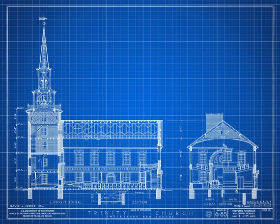 Church Blueprint Background