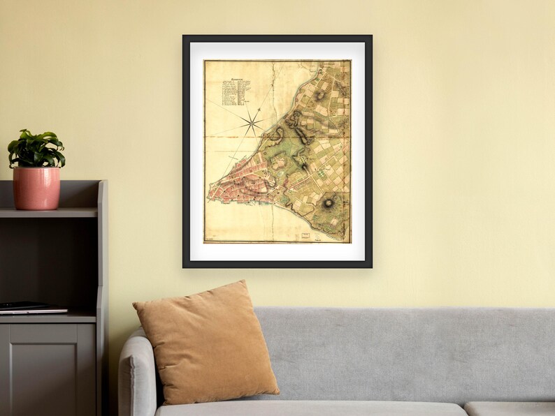 18th Century Map of New York Northern Suburbs: Historic Urban Landscape ...