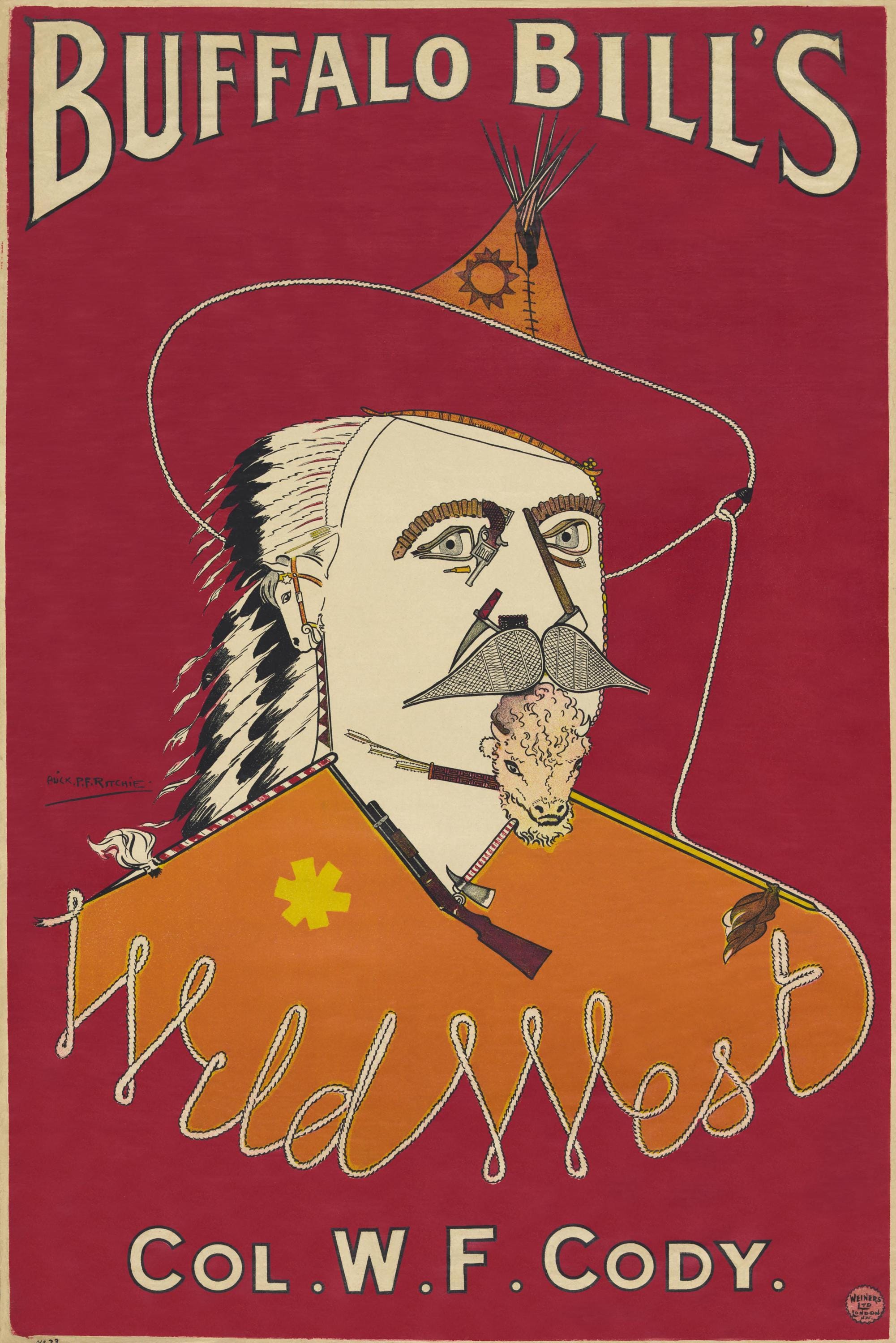 Buffalo Bill's Wild West Show Poster – Vintage Western Americana Art - Etsy