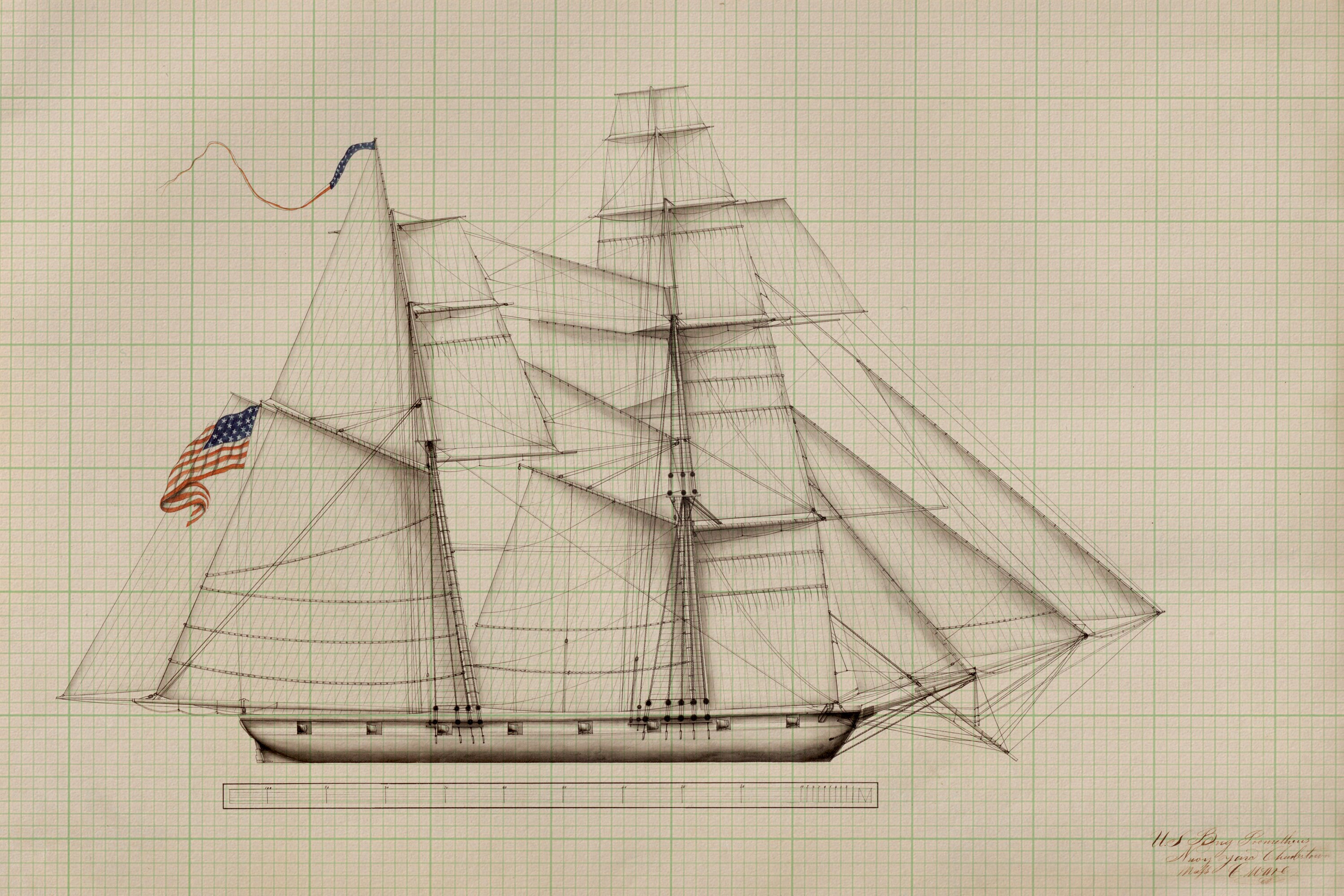 USS Prometheus Drawing Blueprint - Ship Blueprint, Ship Drawing ...
