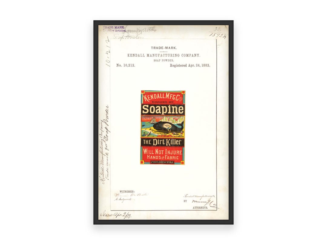 Vintage Soapine Ad Print – 1883 Laundry Soap Trademark - Etsy