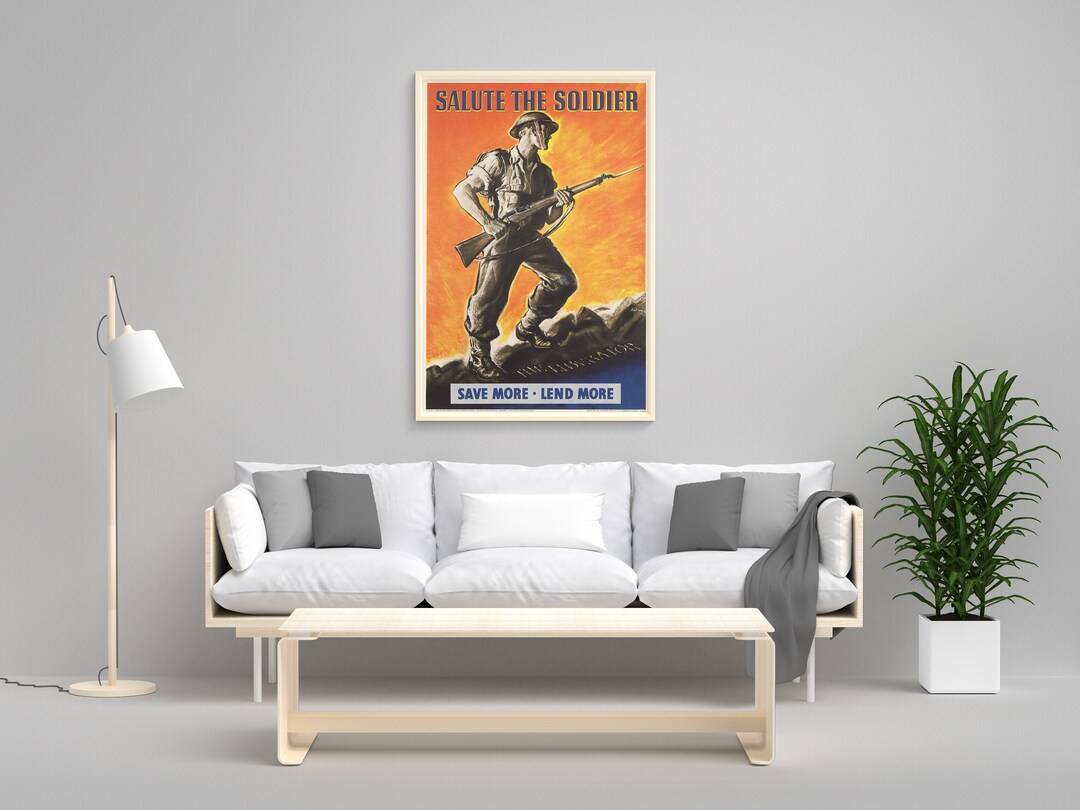 Salute the Soldier World War II Poster - World War 2 Print, World War ...