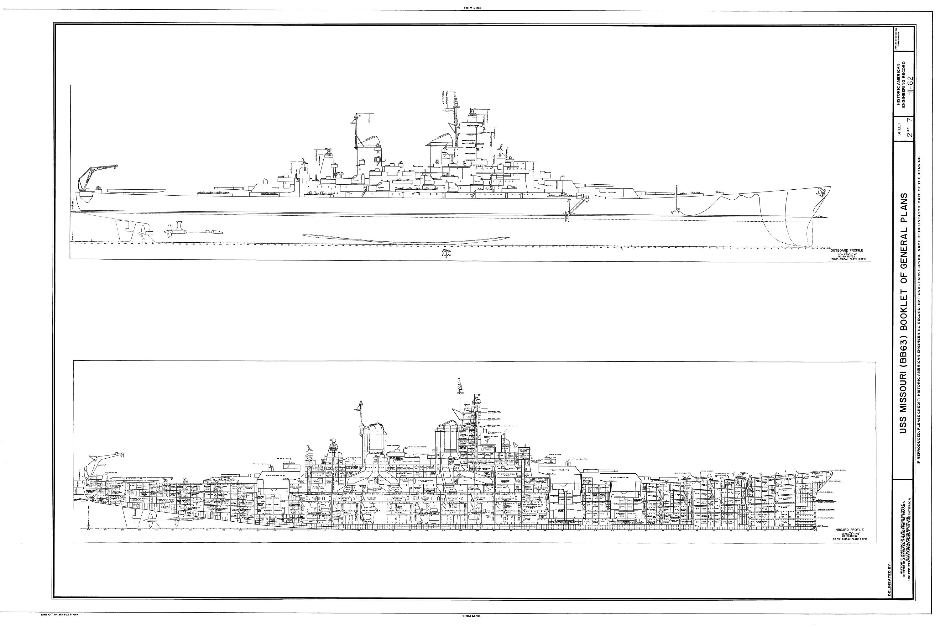 Uss Missouri Battleship Blueprints
