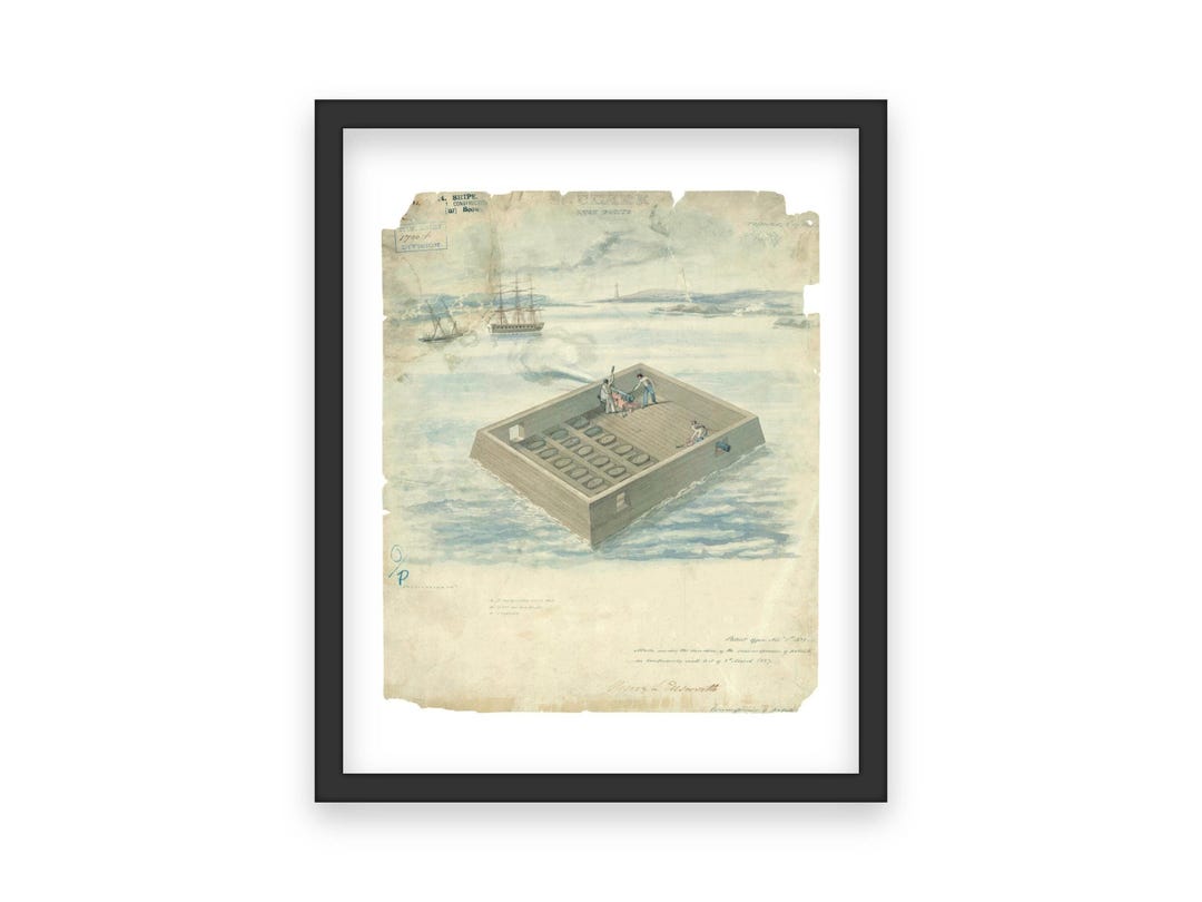 Buoy Fort Patent Print – Vintage Maritime Defense, Naval History Art - Etsy