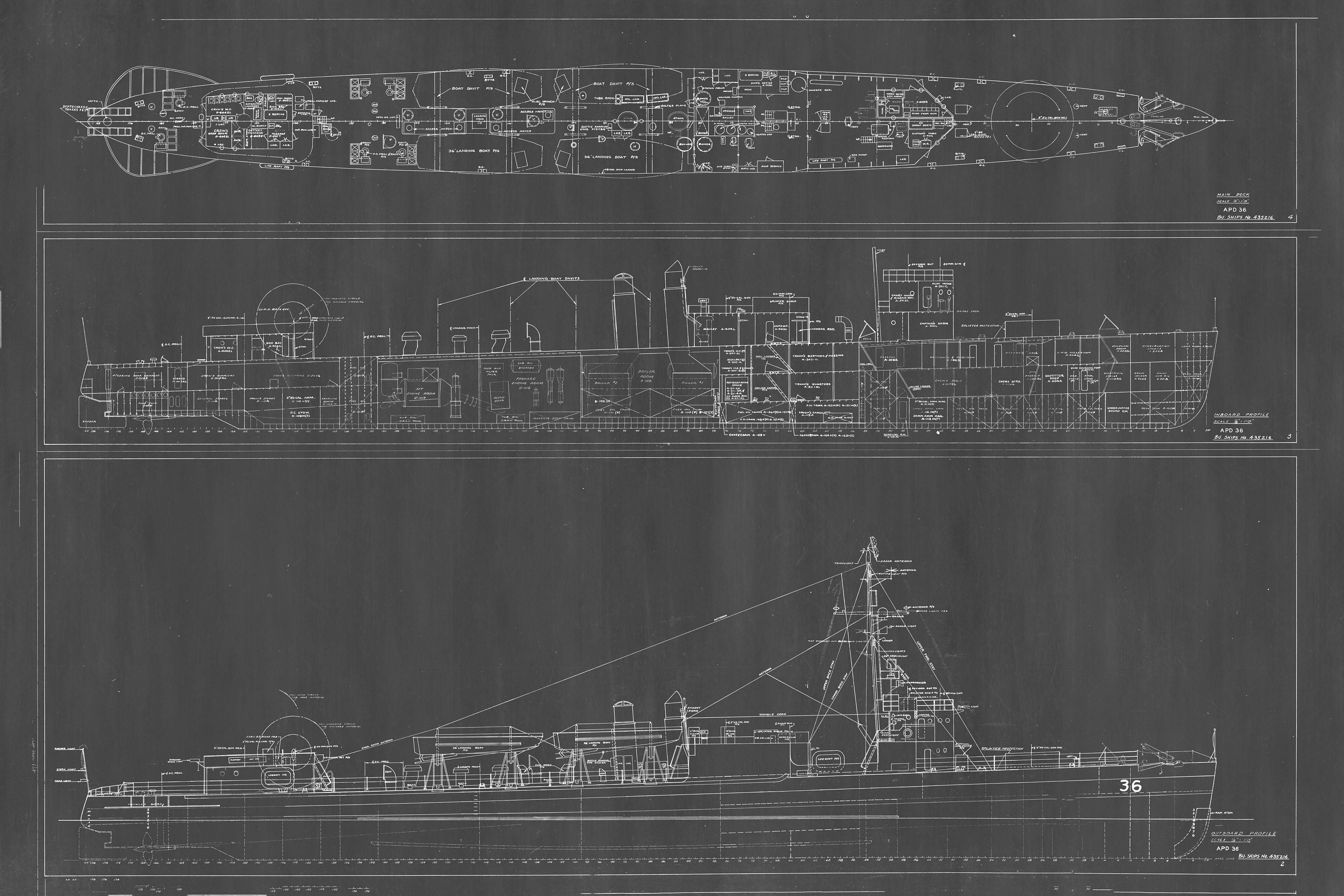 USS Greene Blueprint Drawing - Navy Ship Blueprint, Battleship ...