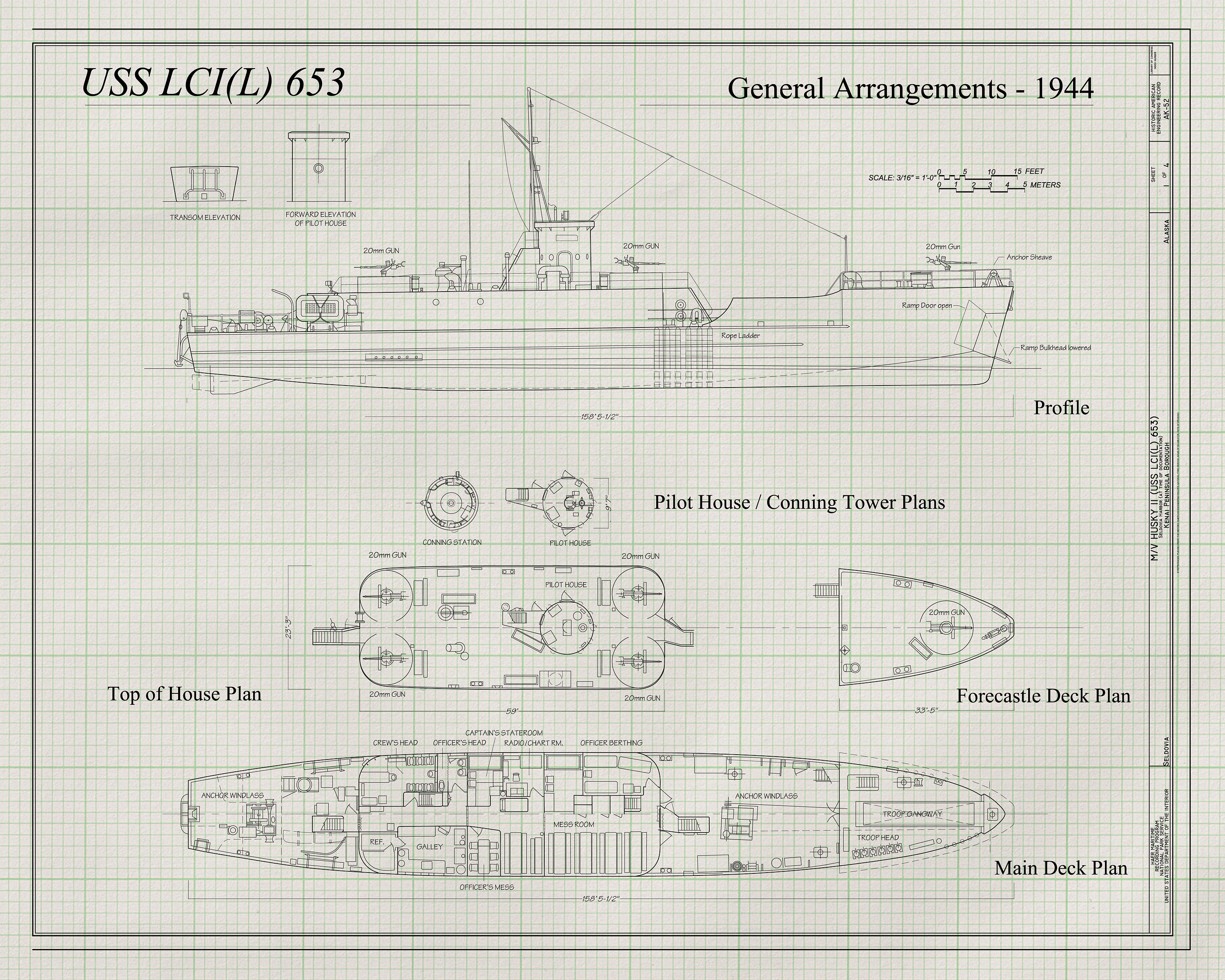 Navy Landing Craft Blueprint Ship Blueprint, Ship Drawing, Boat ...