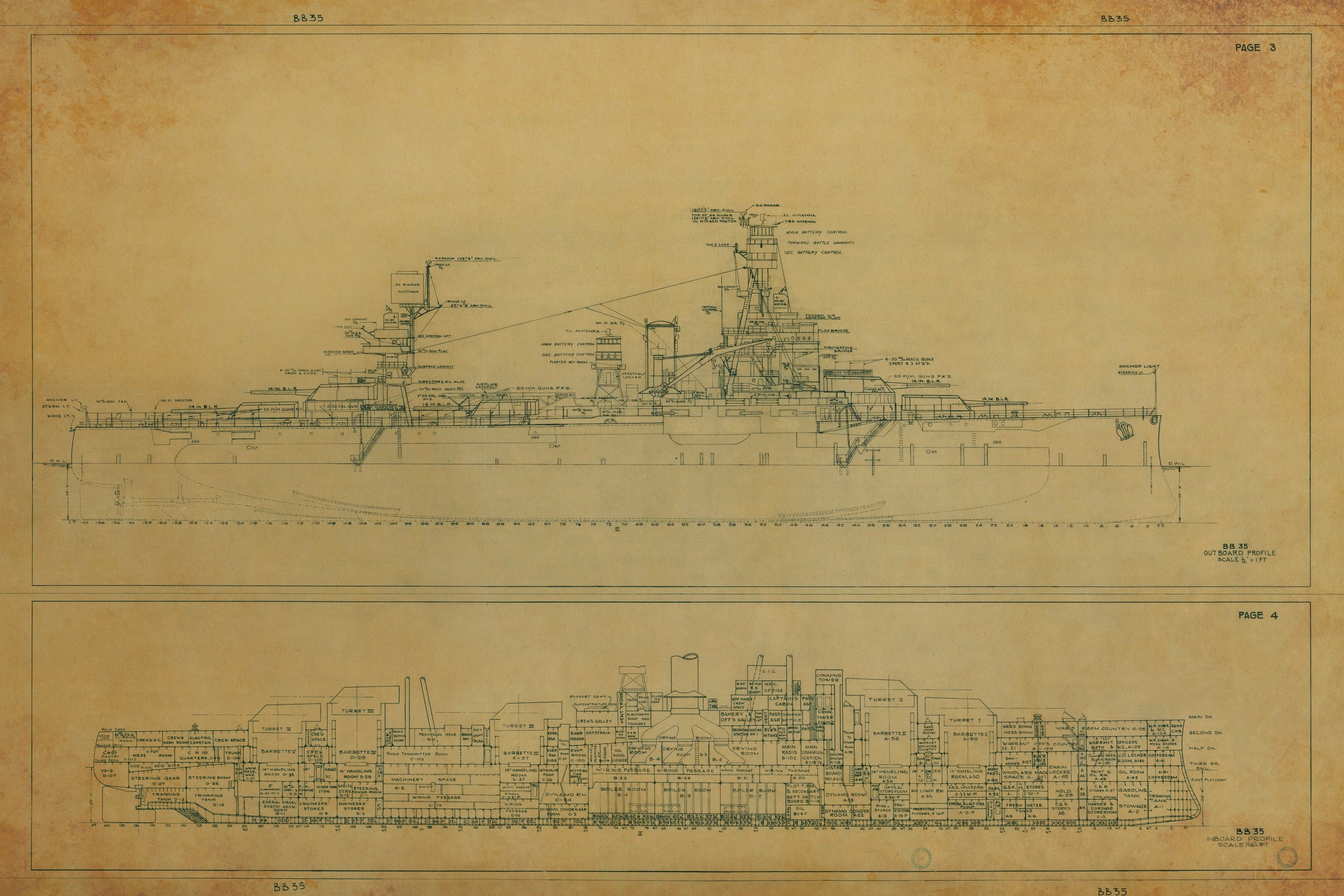 Battleship Blueprints And Plans