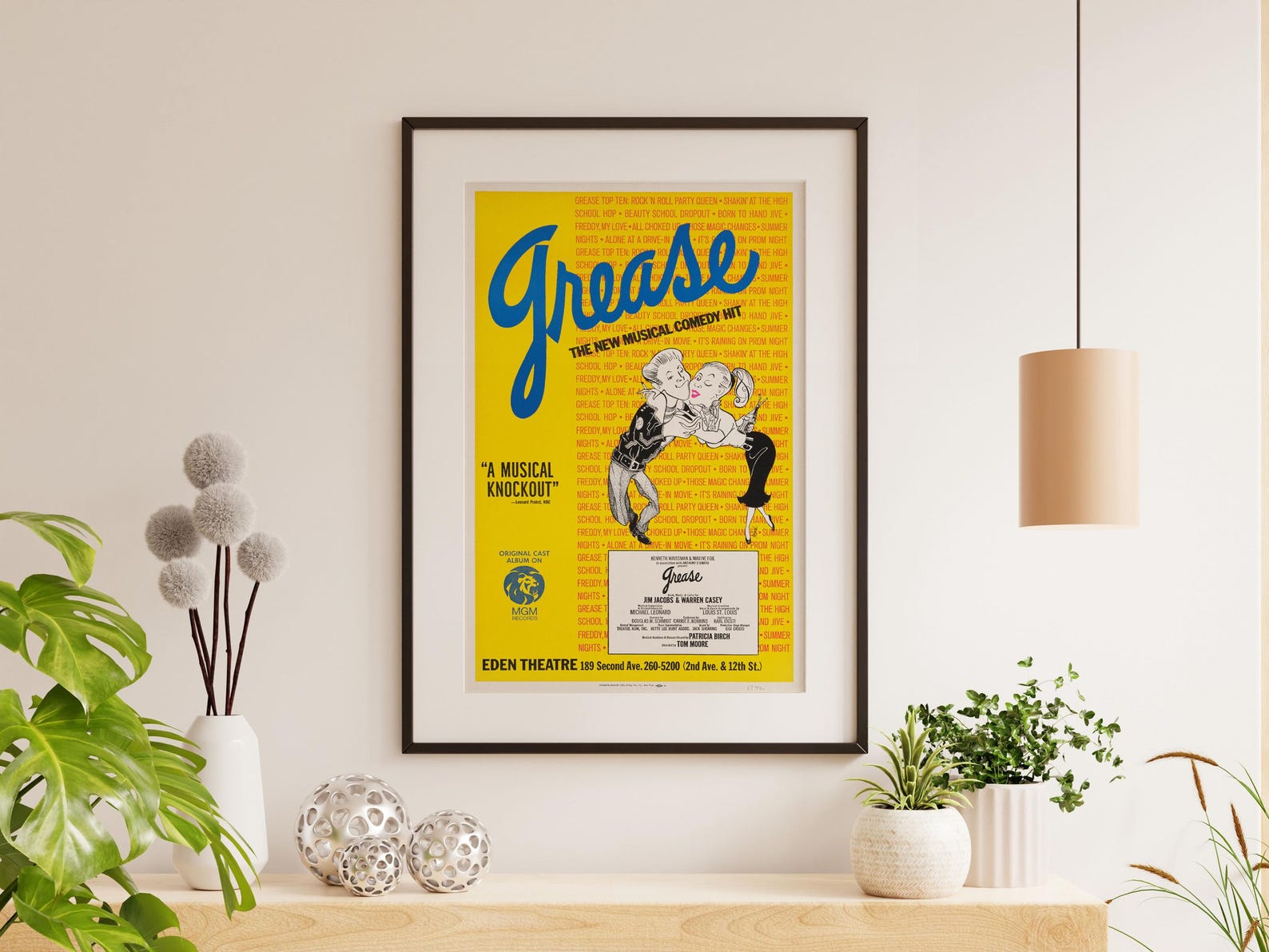 Grease Musical Broadway Poster – 1972 Retro Theater Art - Etsy