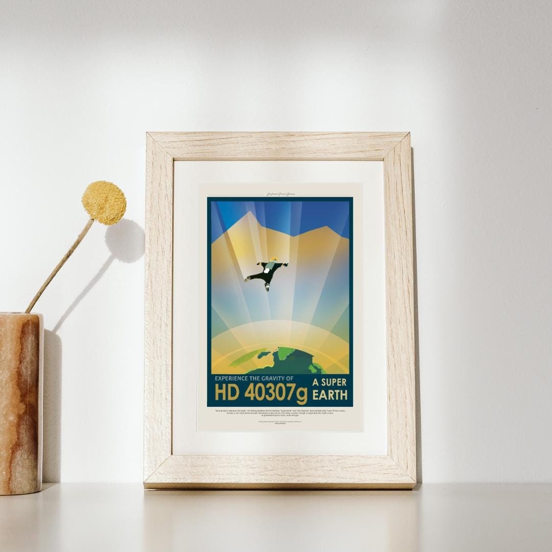 HD 40307 G Super-earth Travel Poster – NASA Space Art - Etsy