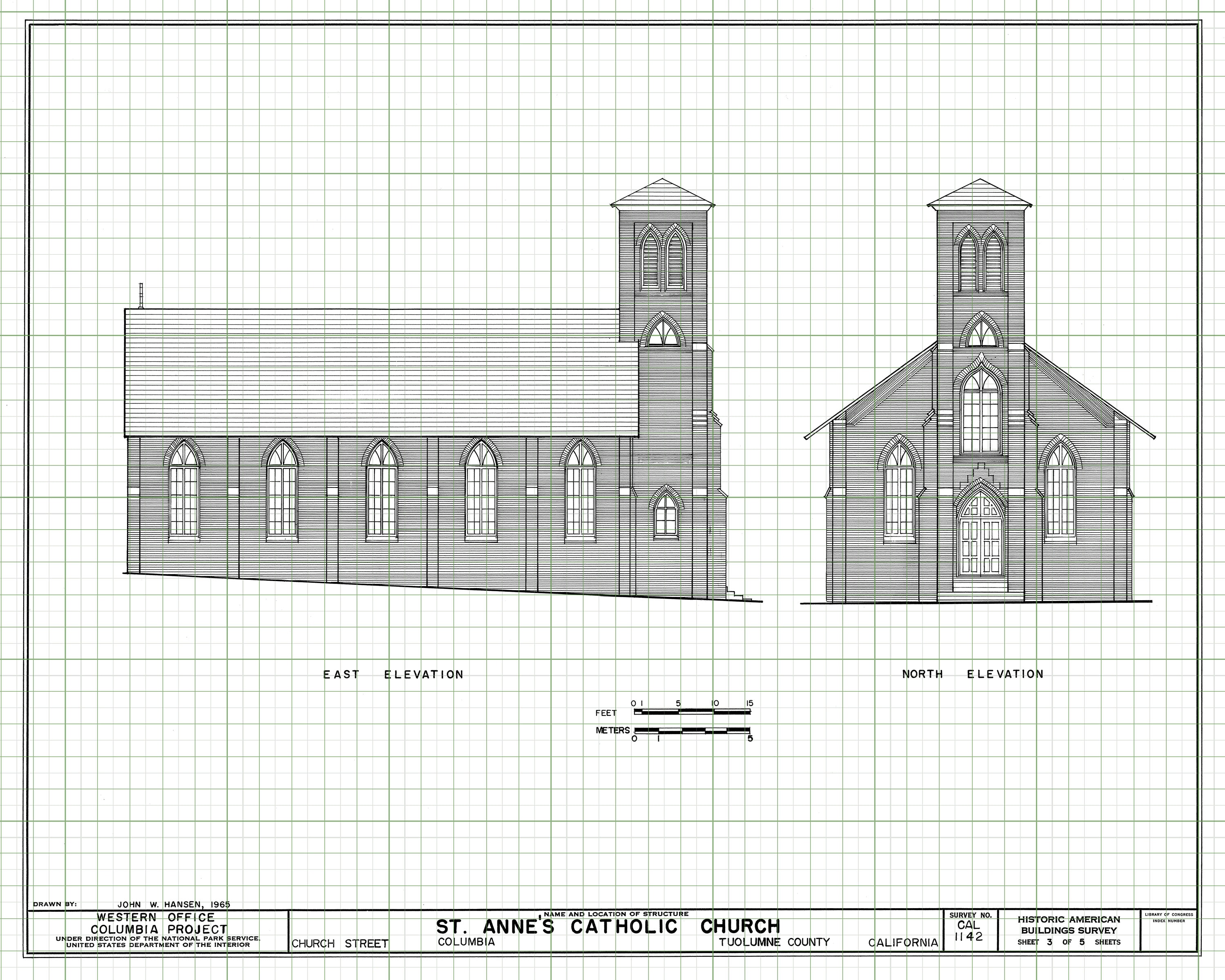Church Blueprint Background