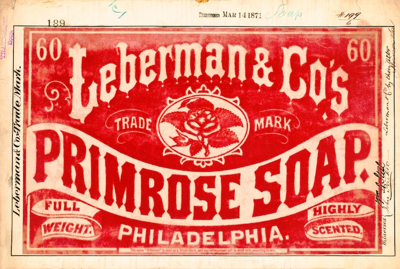 Vintage Primrose Soap Advertisement Print: Philadelphia Brand, 1871 - Etsy