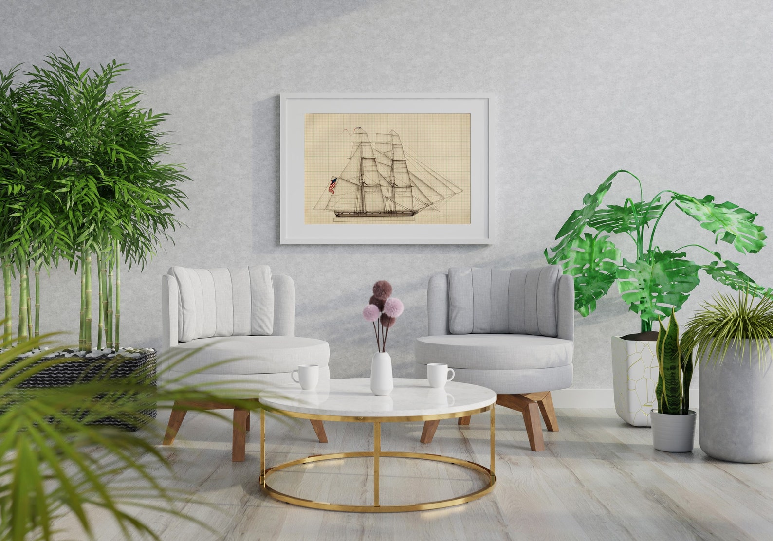 USS Brig Chippewa Drawing Blueprint - Ship Blueprint, Ship Drawing ...