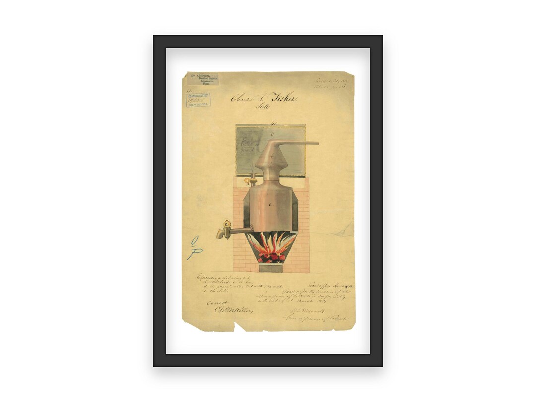 Still Patent Print 1815 - Vintage Distilling Equipment Art, Antique ...