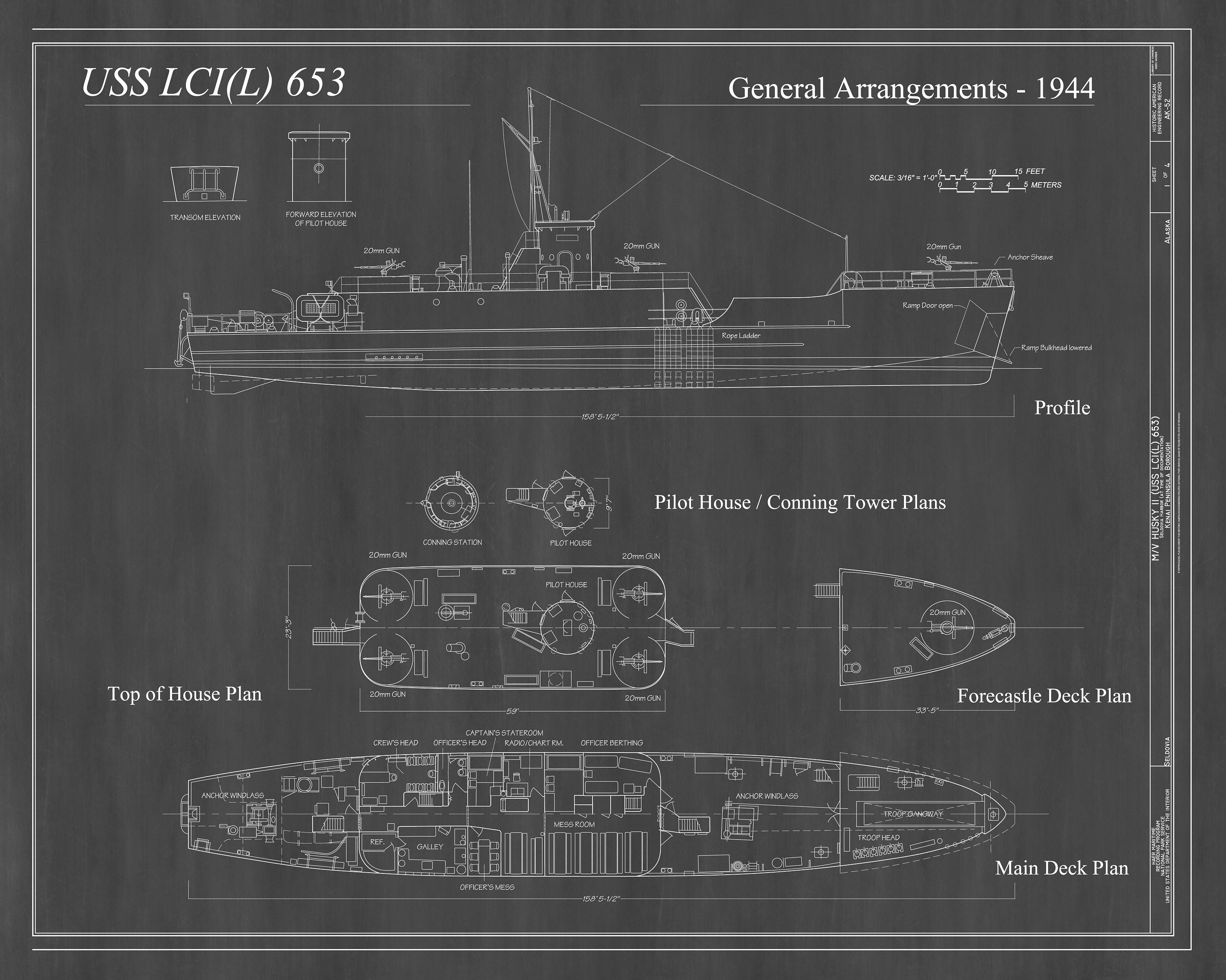 Navy Landing Craft Blueprint Ship Blueprint, Ship Drawing, Boat ...
