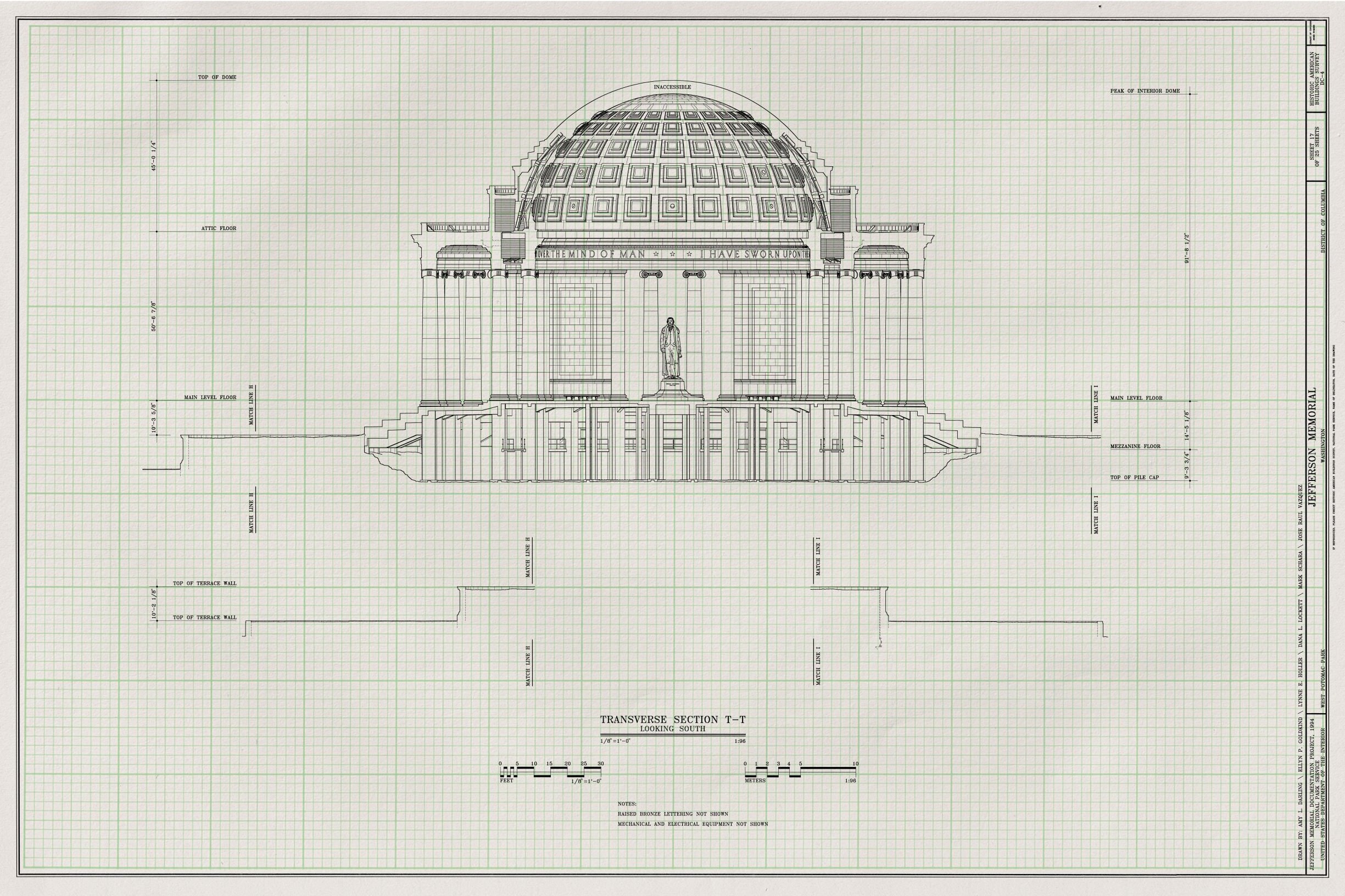Thomas Jefferson Memorial Plan
