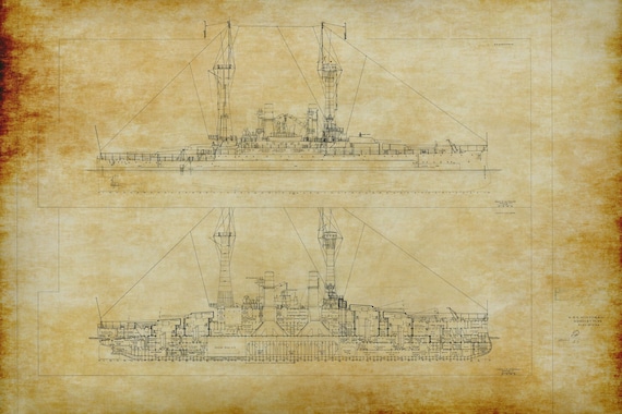 Navy Ship Drawing