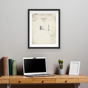 Gas Lamp Patent Print 1858 - Antique Lighting, Historical Invention ...