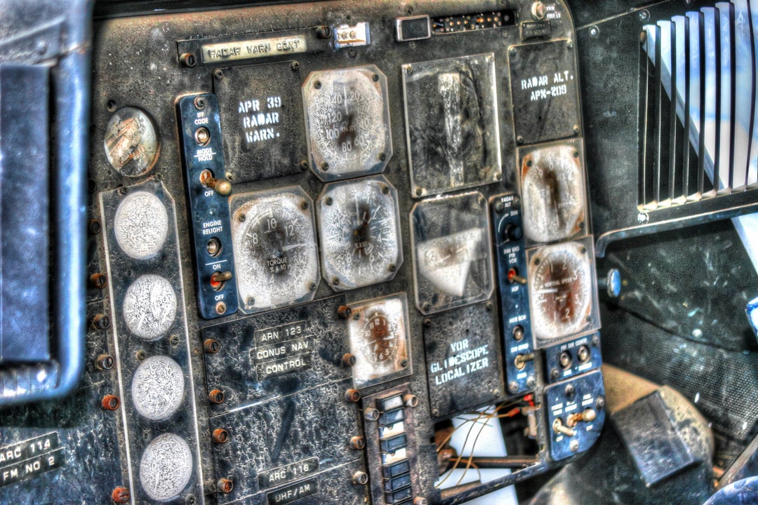 Helicopter Instrument Panel Aviation Art, Airplane Art, Airplane ...