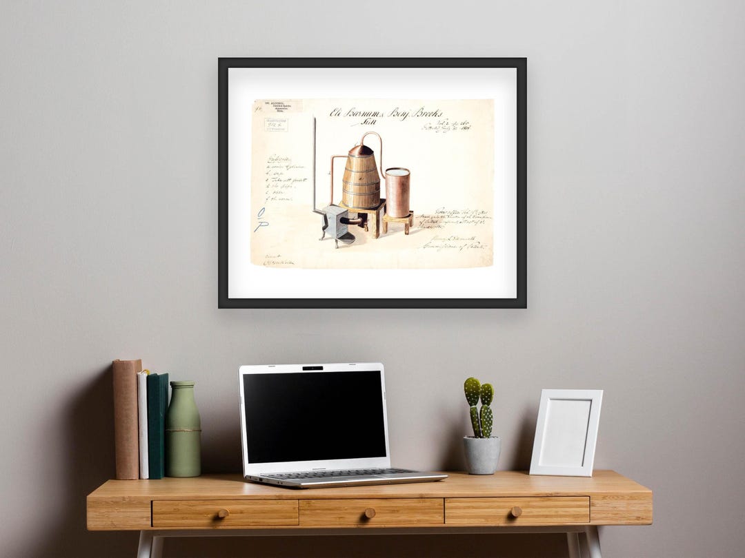 Still Patent Print 1838 - Vintage Distilling Equipment, Antique Alcohol ...