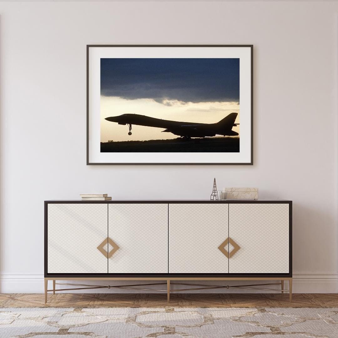B-1B Bomber Sunset Photo Print – Aviation Art, Pilot Gift - Etsy