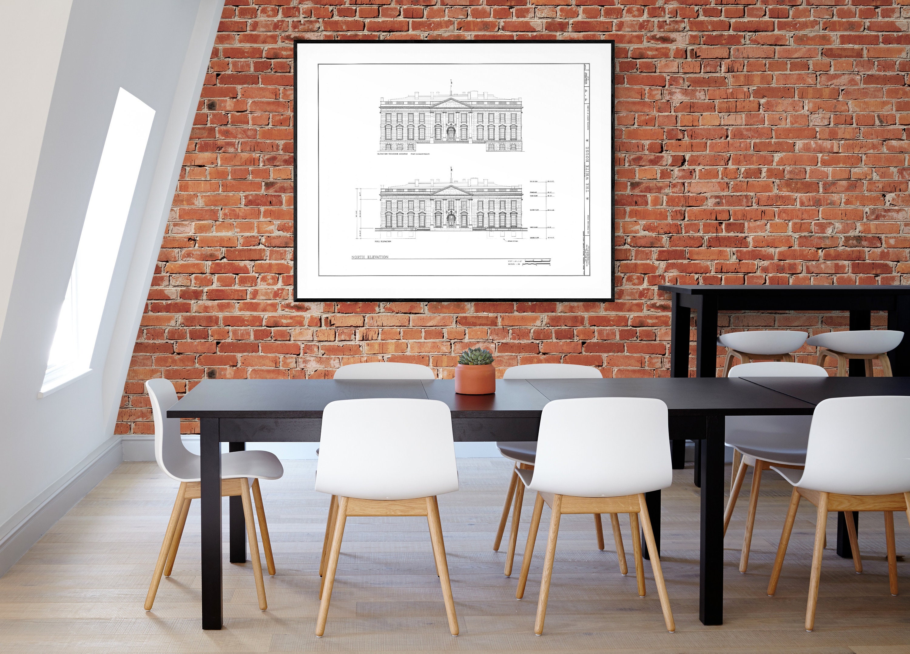 The White House Blueprint Drawing - Executive Mansion Blueprint, White ...