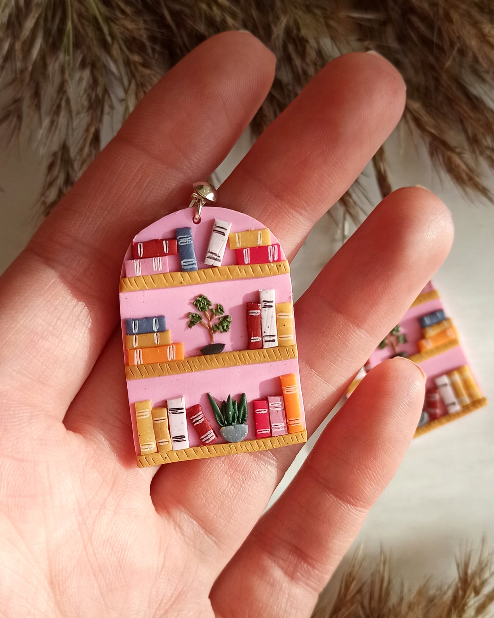 Book Lover Earrings, Book Nerd, Bookcase, Book Worm, Teacher, Handmade ...