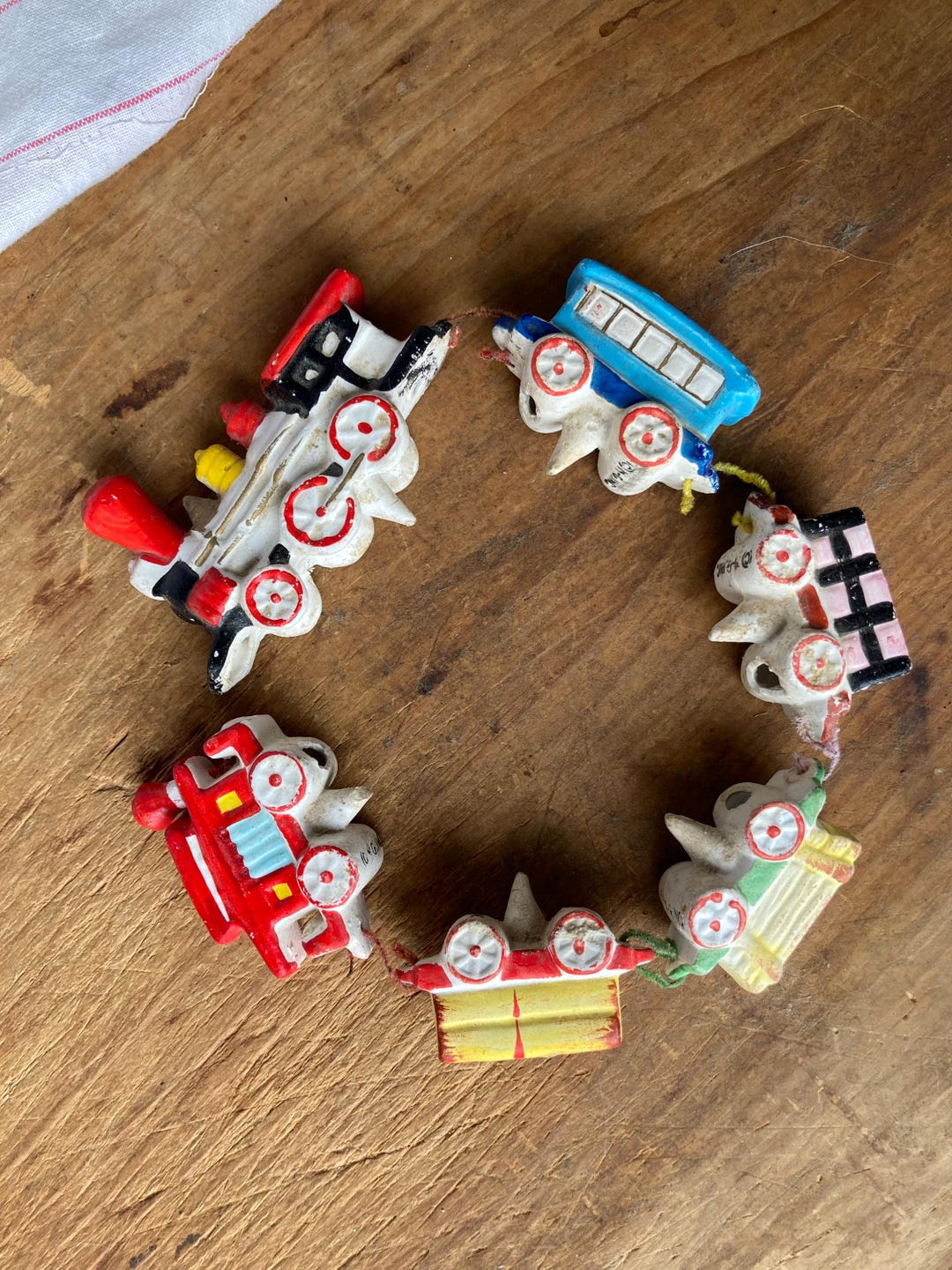 Vintage Birthday Candle Train/locomotive Birthday Theme/ceramic Train ...