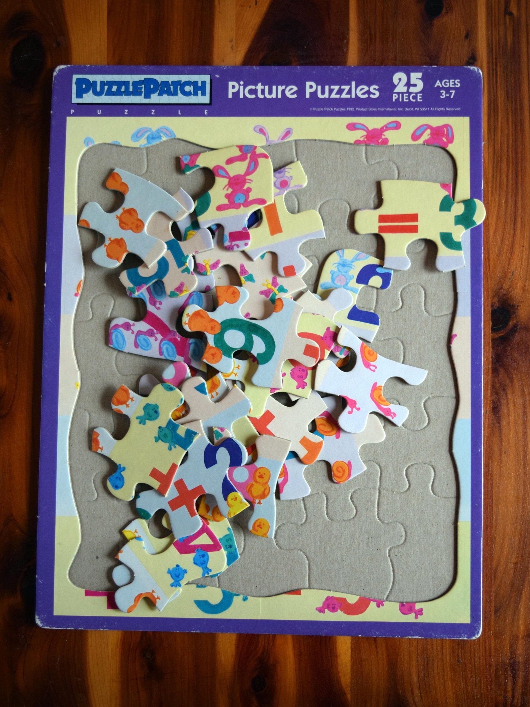 Puzzle Patch/picture Puzzles/25 Piece/ages 3 7/addition Math/toddler ...