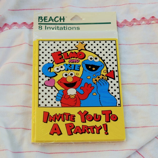 Elmo Invitations - Etsy