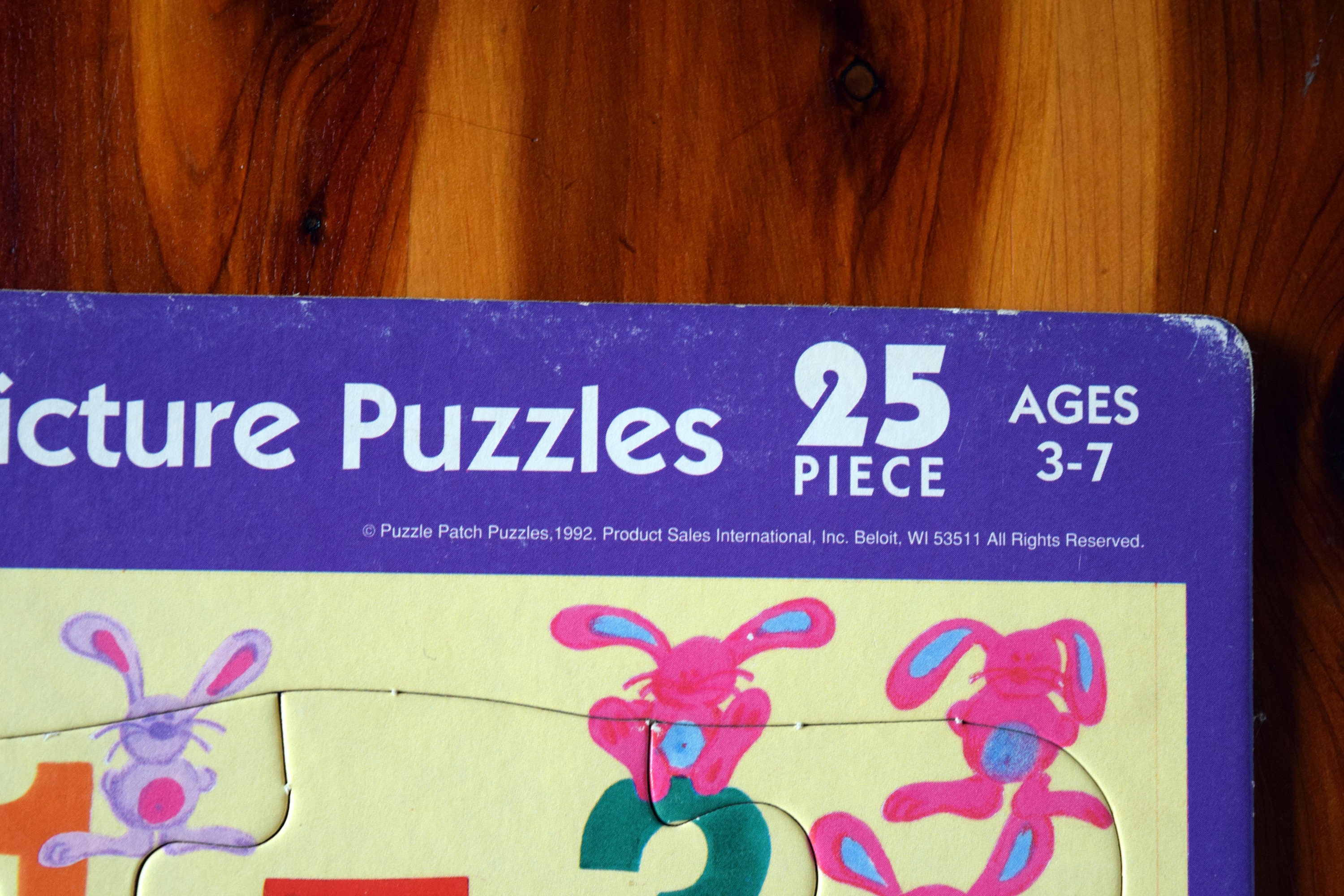Puzzle Patch/picture Puzzles/25 Piece/ages 3 7/addition Math/toddler ...