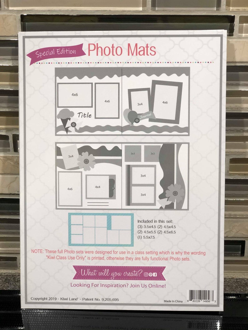 Photo Mats Sampler Set - Kiwi Lane Designs - Etsy