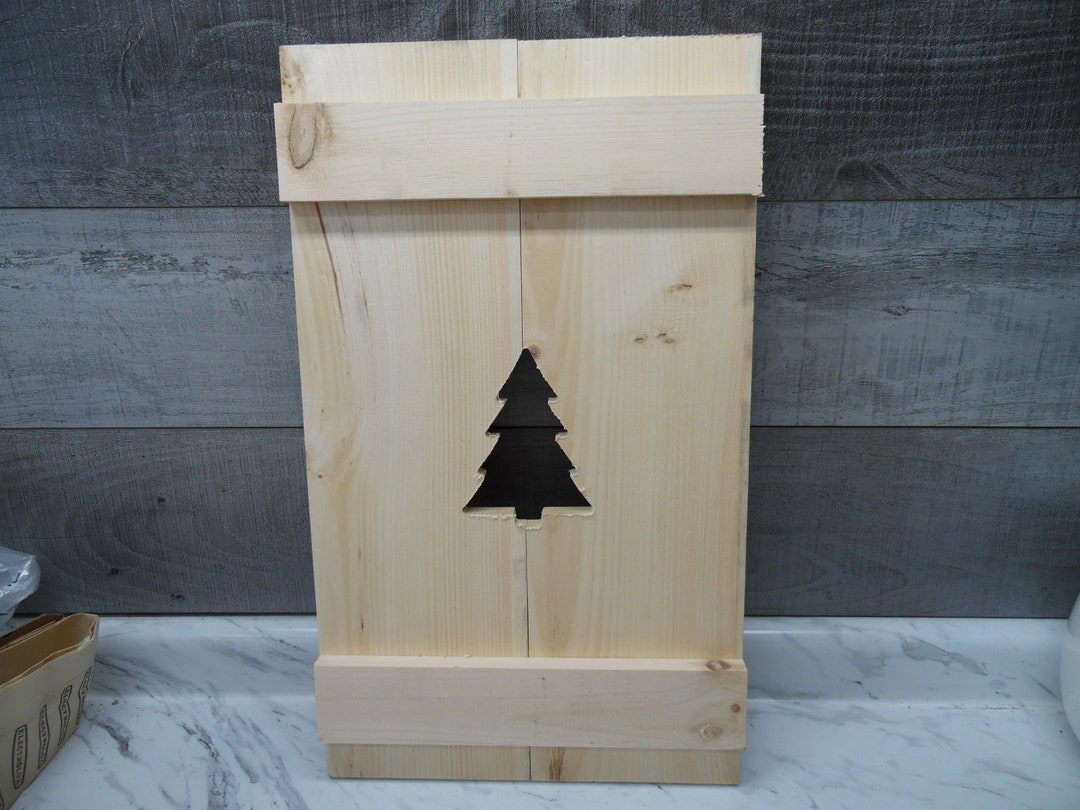 Custom, Rustic Window Shutters, set-2 Farmhouse, Wood Interior, Design ...