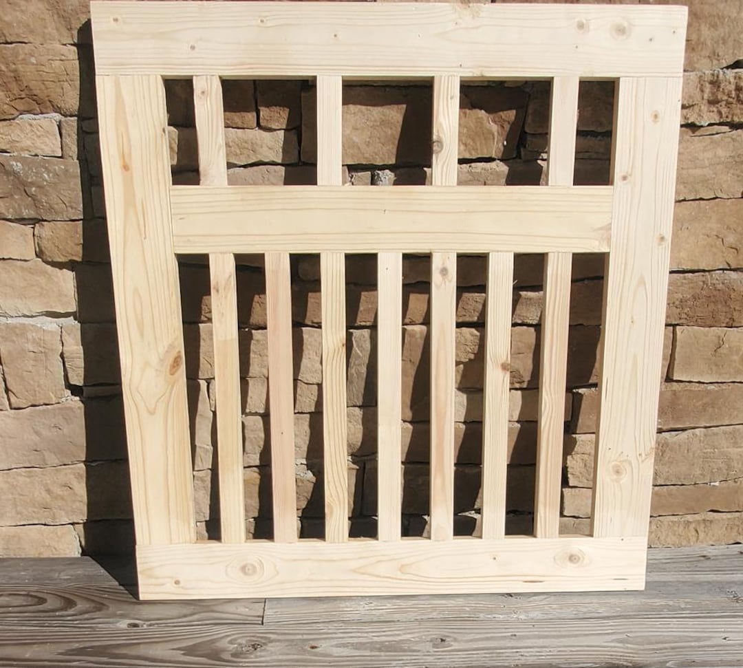 Handmade Solid Wood Gate: Custom Unfinished Fence or Pet Gate - Etsy