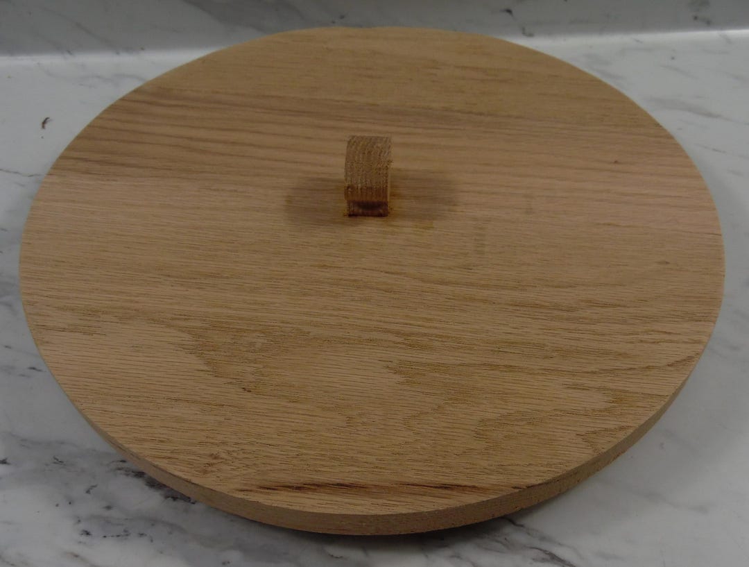 Oak Wood Crock Lid: Custom Basket Cover - Etsy