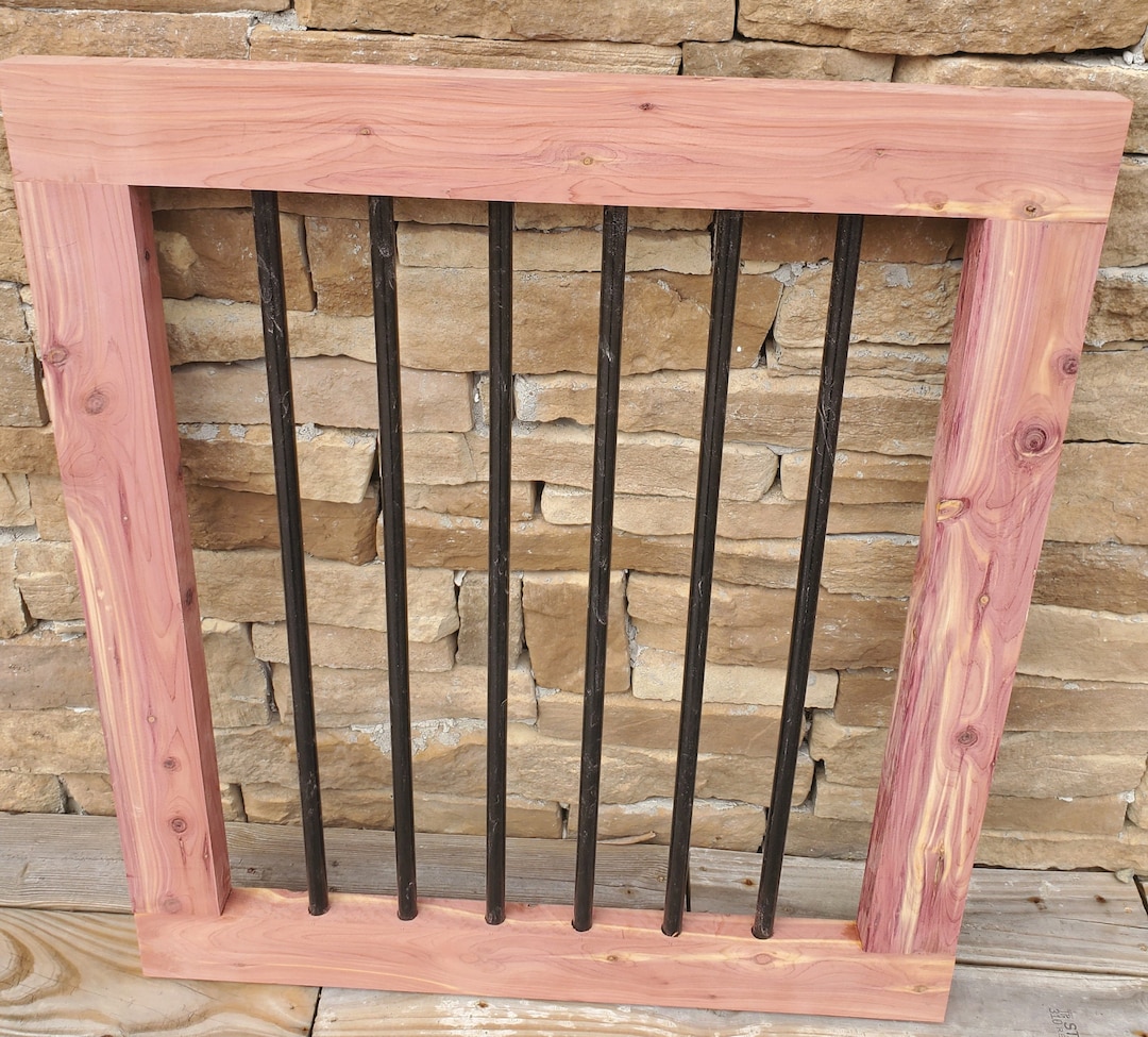 Cedar Gate With Spindles, Wood Baby Gate, Wood Pet Gate, Custom Gate ...