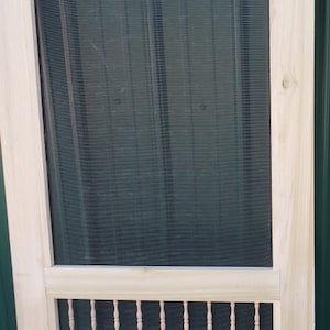 Custom Solid Wood Screen Door With Removable Screen - Unfinished - Etsy